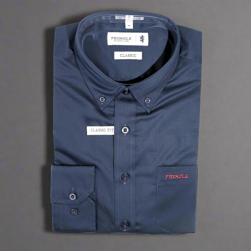 Navy Dress Shirt | Pringle | Omar's Tailors (2000) – Omar's Tailors ...